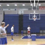 3 Man 2 Ball Mid Range Shooting Drill
